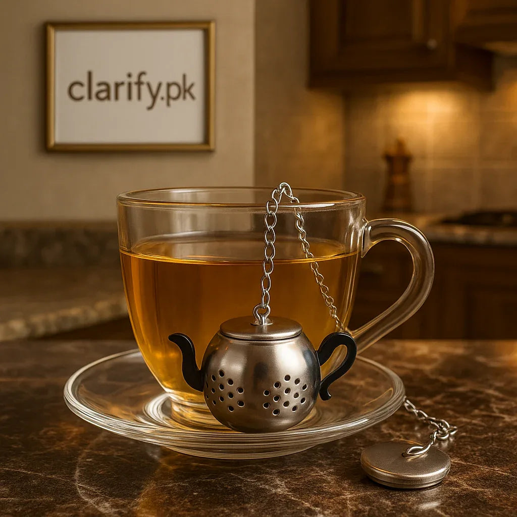 Kettle-Shape Stainless Steel Tea Infuser – Clarify.pk – Trenducts.pk