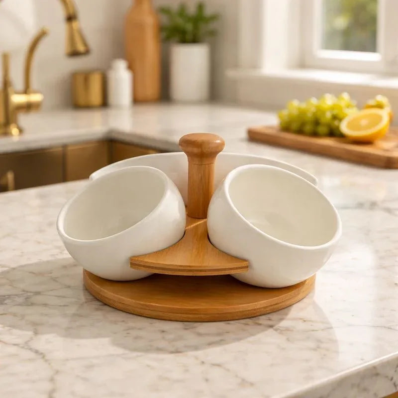 Luxury Ceramic Condiment Bowl Set (4 PCS) – Clarify.pk – Trenducts.pk