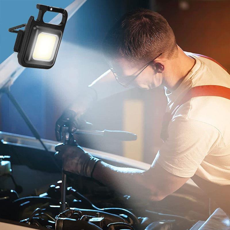 Mini LED Flashlight Keychain Portable Rechargeable Light | Clarify.pk ...